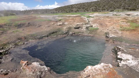 Geothermic Hot Water Swamp Pool Bubbles,... | Stock Video | Pond5