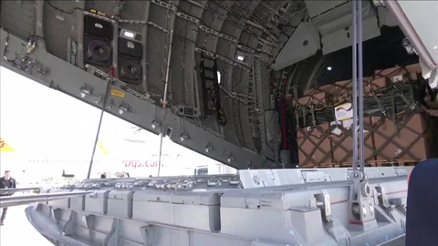 German aid arrives in Turkey as German F... | Stock Video | Pond5