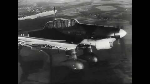 Stuka Dive Bomber Stock Footage ~ Royalty Free Stock Videos | Pond5