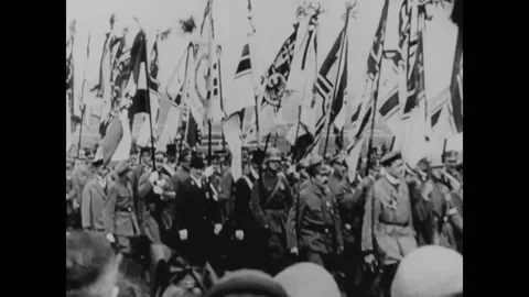 German soldiers marching in a military p... | Stock Video | Pond5