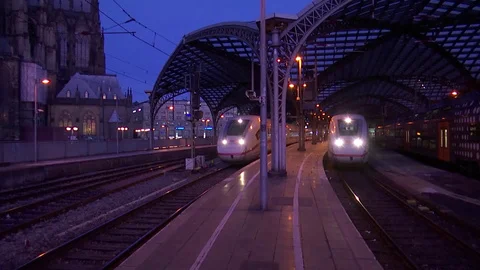 German train drivers end strike early as... | Stock Video | Pond5