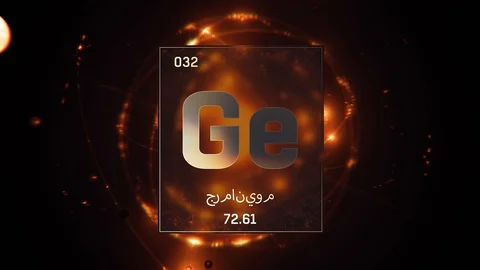 Germanium as Element 32 of the Periodic ... | Stock Video | Pond5