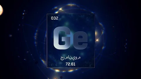 Germanium as Element 32 of the Periodic ... | Stock Video | Pond5
