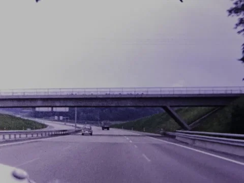 Germany 1971, German Autobahn | Stock Video | Pond5