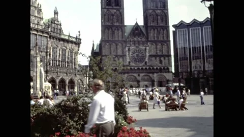 Germany 1976, Bremen city view | Stock Video | Pond5