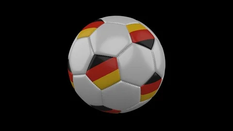 Germany flag on a ball rotates on a tran... | Stock Video | Pond5
