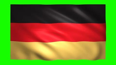 Germany flag on green screen for chroma ... | Stock Video | Pond5