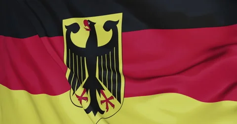 Germany flag waving 3D animation | Stock Video | Pond5