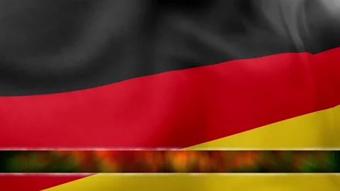 Germany flag waving with Animated Lower ... | Stock Video | Pond5