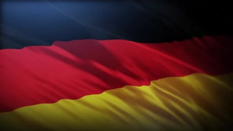 Germany Flag Waving Animation - Water Ef... | Stock Video | Pond5
