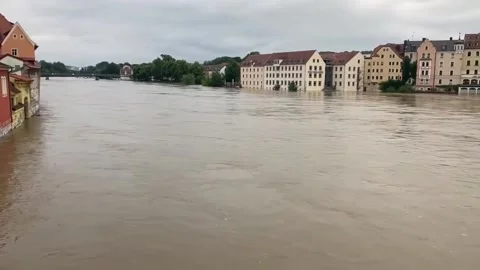 Germany: Floods leave entire villages un... | Stock Video | Pond5