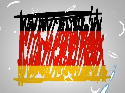 Germany - Hand drawn - Animation - outli... | Stock Video | Pond5