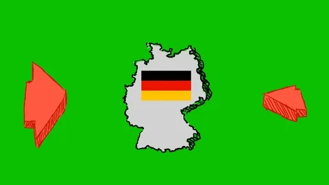 Germany - Hand-Drawn Animation - spinnin... | Stock Video | Pond5