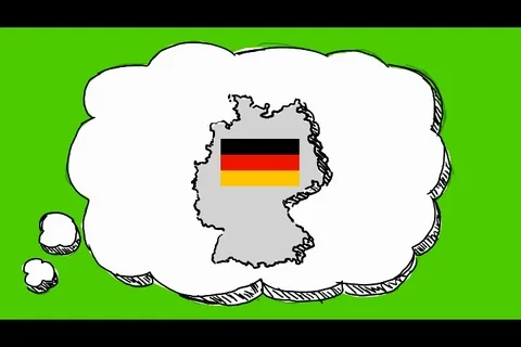 Germany - Hand-Drawn Animation - thinkin... | Stock Video | Pond5