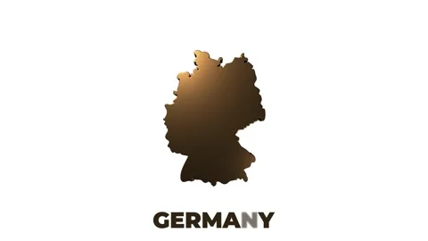 Germany Map Showing Up Intro By Regions ... | Stock Video | Pond5