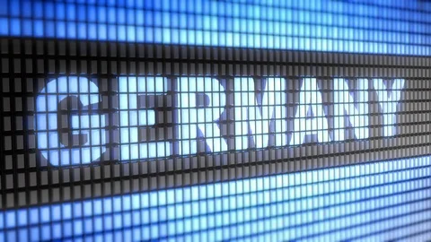 "Germany" on the Screen. 4K Resolution. ... | Stock Video | Pond5