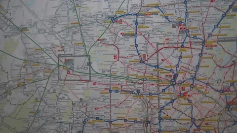 Germany. Transport map of all public tra... | Stock Video | Pond5
