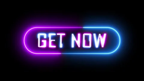 get now animation get now neon click the... | Stock Video | Pond5