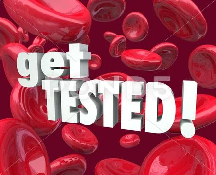Get tested blood cells disease screening checkup exam ~ Clip Art #39891995