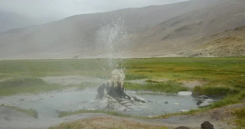 Geyser Ladakh India. Underground Source ... | Stock Video | Pond5