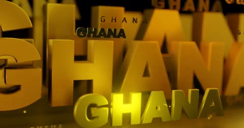 GHANA Country Name 3D TEXT, GHANAIAN Ty... | Stock Video | Pond5