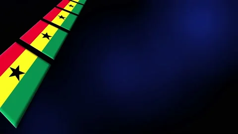 Ghana Flag Animated Background 3d Animat... | Stock Video | Pond5