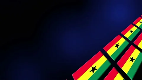 Ghana Flag Animated Background 3d Animat... | Stock Video | Pond5