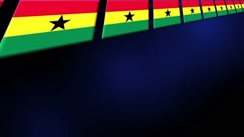 Ghana Flag Animated Background 3d Animat... | Stock Video | Pond5