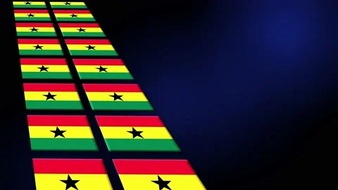 Ghana Flag Animated Background 3d Animat... | Stock Video | Pond5