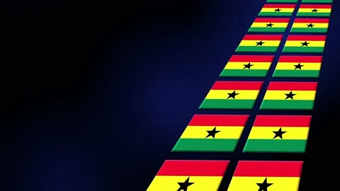 Ghana Flag Animated Background 3d Animat... | Stock Video | Pond5