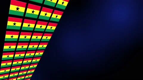 Ghana Flag Animated Background 3d Animat... | Stock Video | Pond5