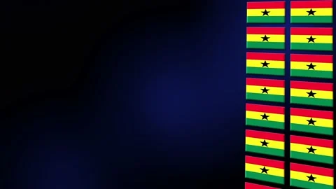 Ghana Flag Animated Background 3d Animat... | Stock Video | Pond5