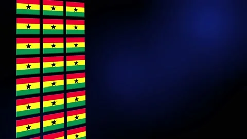 Ghana Flag Animated Background 3d Animat... | Stock Video | Pond5