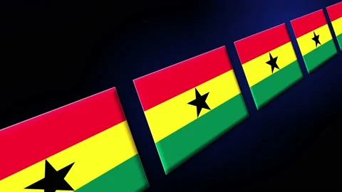 Ghana Flag Animated Background 3d Animat... | Stock Video | Pond5