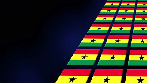 Ghana Flag Animated Background 3d Animat... | Stock Video | Pond5