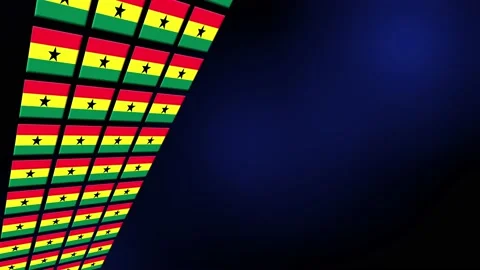 Ghana Flag Animated Background 3d Animat... | Stock Video | Pond5