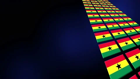 Ghana Flag Animated Background 3d Animat... | Stock Video | Pond5