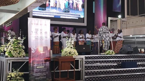 Ghanaian church choir in traditional ken... | Stock Video | Pond5