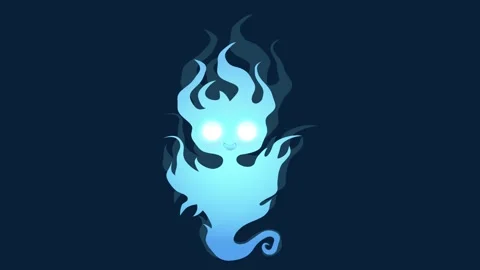 Ghost cute cartoon character. Animation ... | Stock Video | Pond5