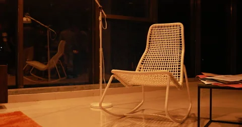 Ghost moving Chair in the house | Stock Video | Pond5