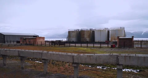 The Ghostly Soviet Pyramiden City, Svalb... | Stock Video | Pond5