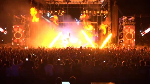 Giant Concert Crowd | Stock Video | Pond5