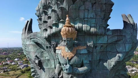 Giant Indonesian statue on the island of... | Stock Video | Pond5
