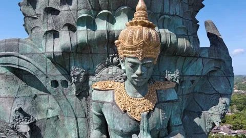 Giant Indonesian statue on the island of... | Stock Video | Pond5