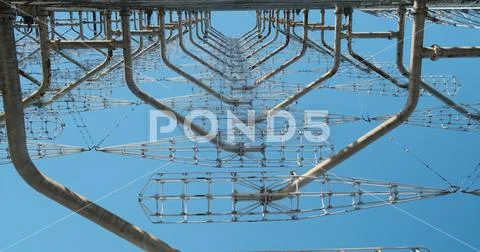 Photograph: A giant metal antenna at a military facility in Chernobyl ...