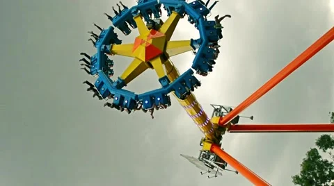 Giant metal wheel swing pendulum in an a... | Stock Video | Pond5