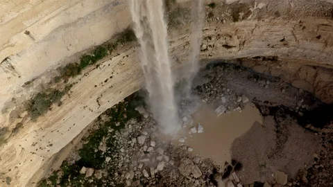 Giant waterfall, flash flood, Water fall... | Stock Video | Pond5