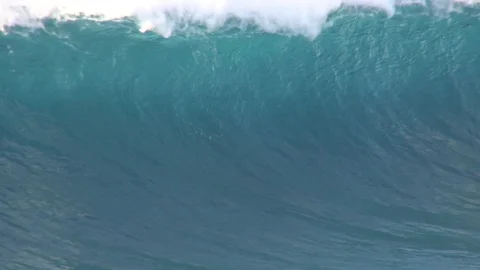 giant wave barrel tube jaws peahi maui | Stock Video | Pond5