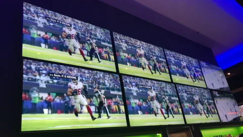 Giants Vs Vikings Nfl Playoffs as Seen o... | Stock Video | Pond5