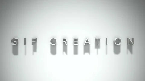 gif creation 3D title animation white te... | Stock Video | Pond5